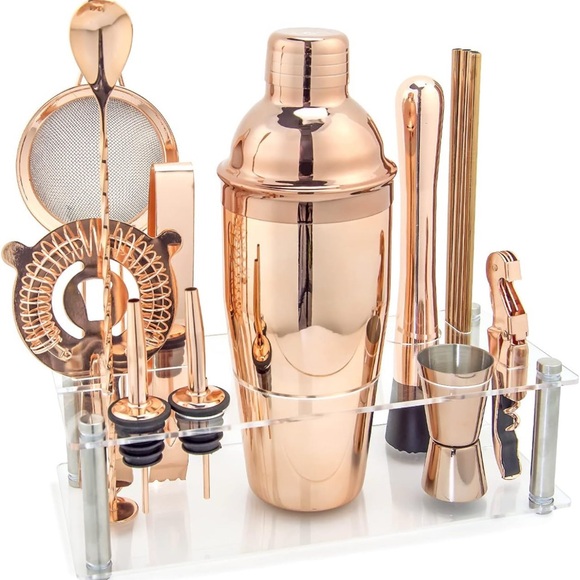 Dining | Rose Gold Cocktail Shaker Set | Poshmark